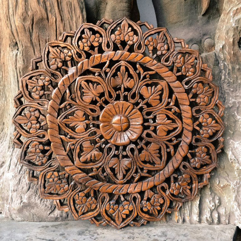 Round wall panel Oriental inspiration - 45 cm – Terre de Siam