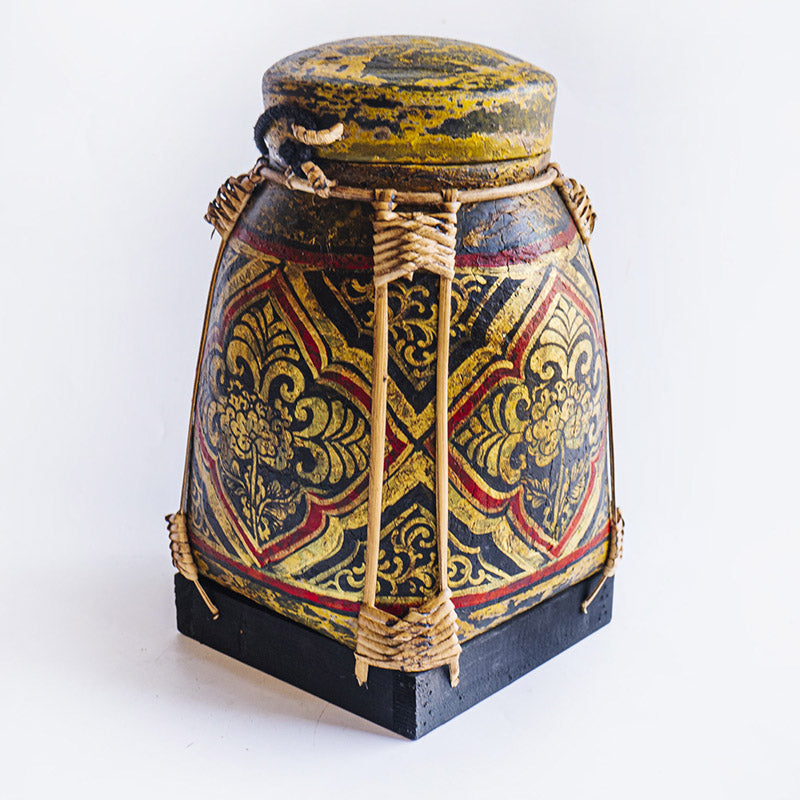 Traditional golden Thai rice box - 30 cm