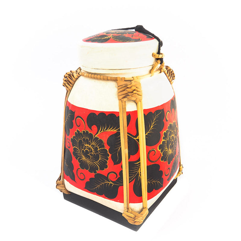 Red and black Thai rice box - 4 sizes – Terre de Siam