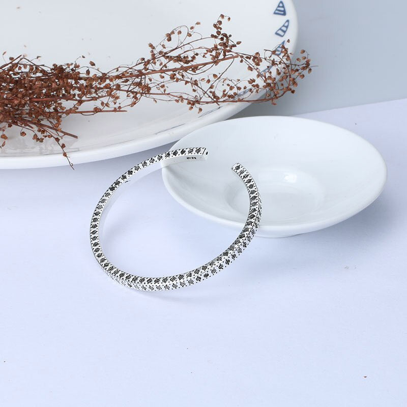 Tara - Bracelet Jonc Argent – Terre de Siam